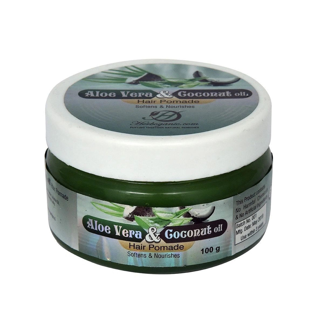 Aloe Vera and Coconut Oil Hair Pomade – Herboganic