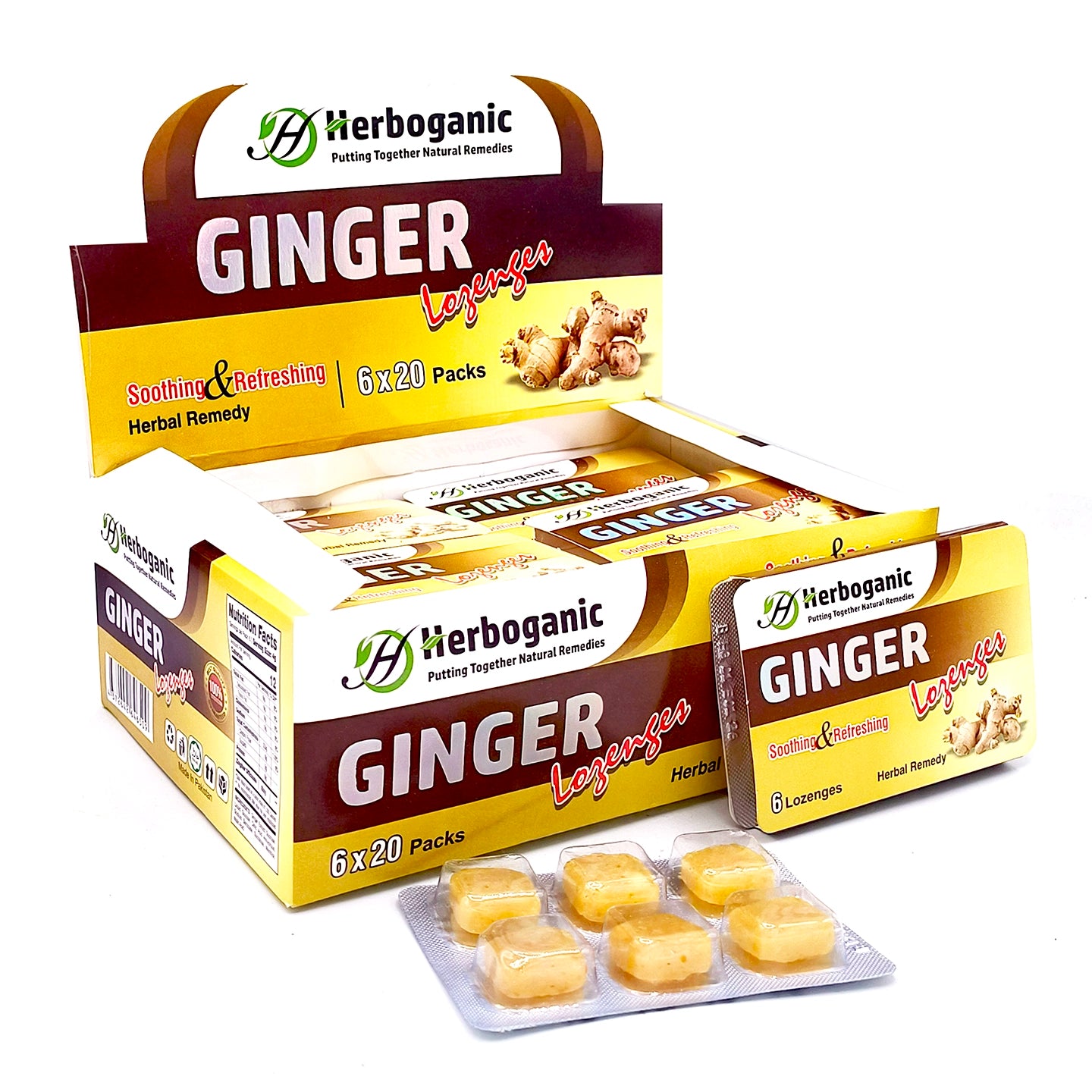 Ginger Lozenges Box – Herboganic