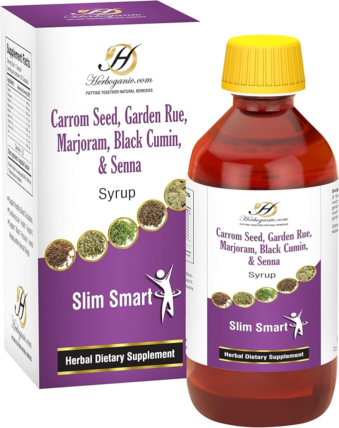 Carrom Seed, Garden Rue, Marjoram, Black Cumin, & Sema Syrup – Herboganic